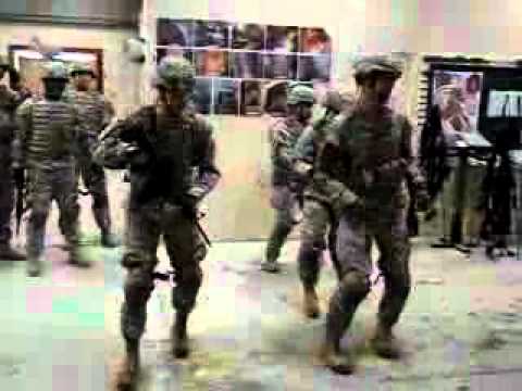 My Company Doing the cupid shuffle in iraq army style - YouTube