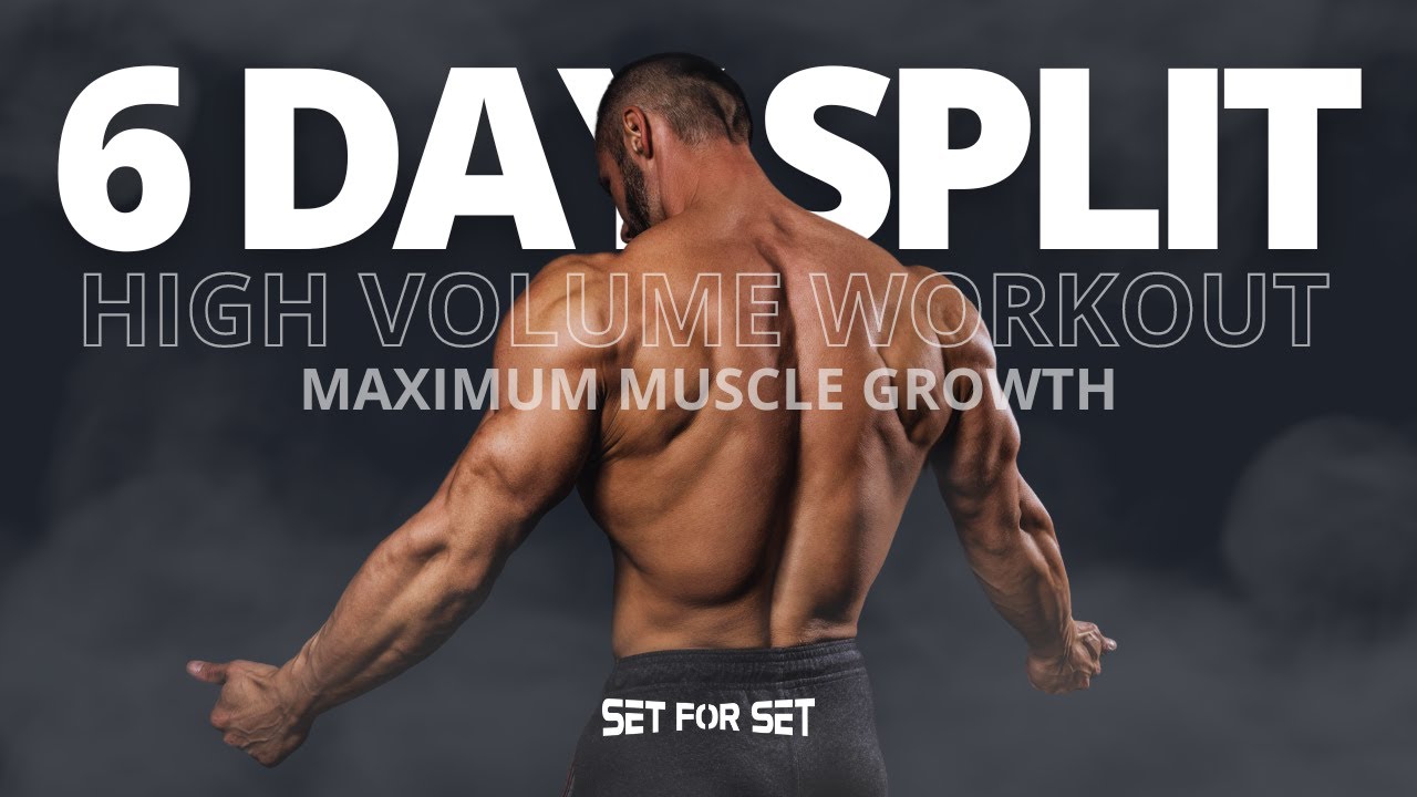 6-DAY HIGH VOLUME WORKOUT PLAN FOR MAXIMUM MUSCLE GROWTH #menshealth # ...