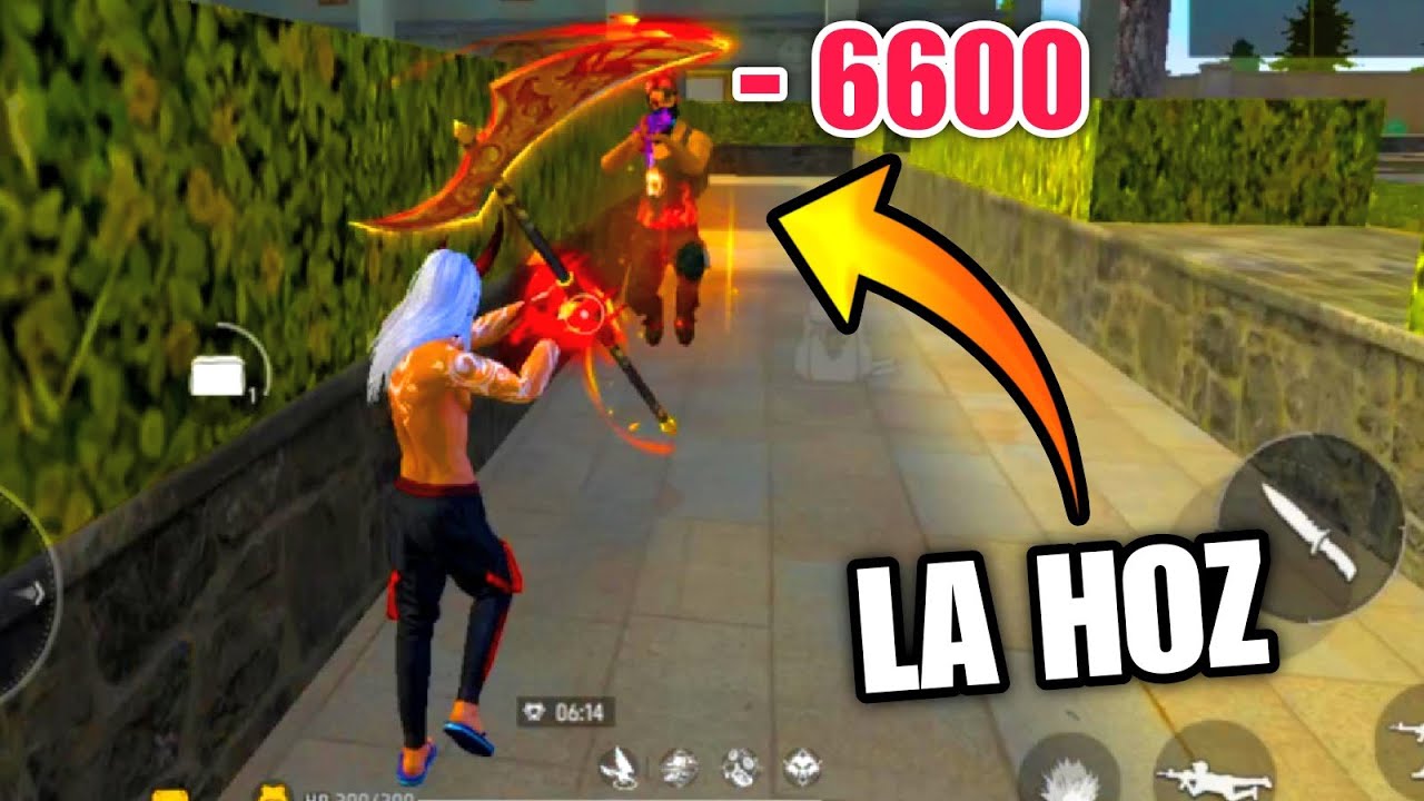 EL PODER DE LA HOZ EN FREE FIRE - YouTube