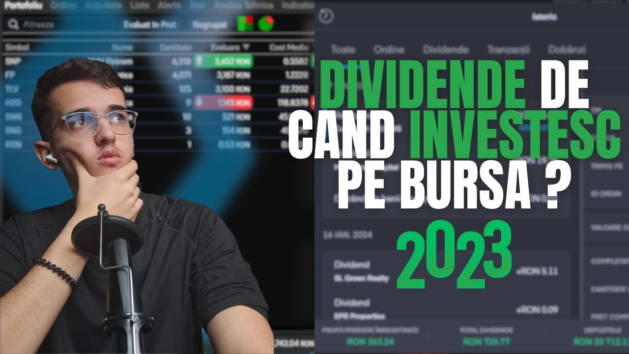 Dividende Incasate De Cand Investesc Pe BURSA !?💸- 5100 RON - YouTube