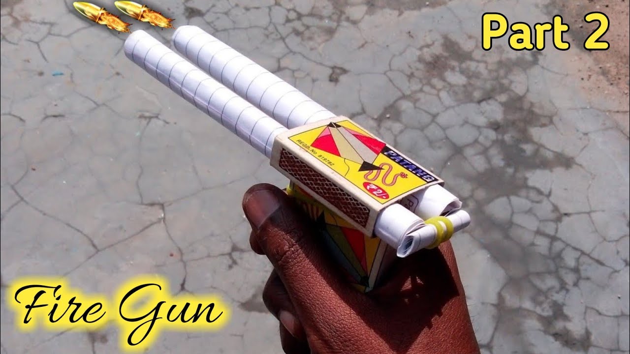 Easy paper fire gun | Match Box Paper Gun |Paper Gun |Gun craft| Paper ...