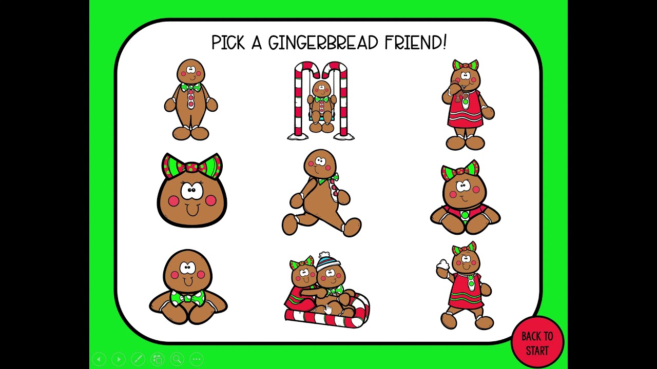 Gingerbread Pre Writing Digital Game - YouTube