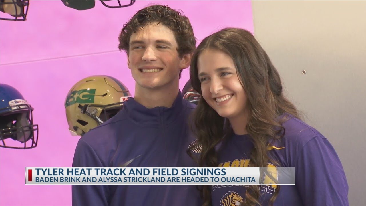 Tyler HEAT track and field signing - YouTube