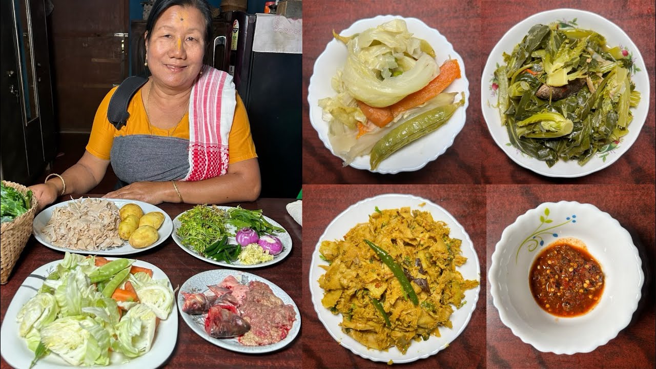 SOIBUM(fermented bamboo shoots)ga nga ga ngouba, kobi masoi thongba ...