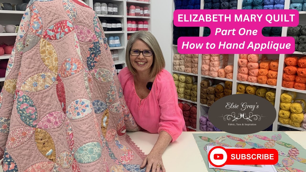 Elizabeth Mary Quilt Part 1 - How to Hand Applique - YouTube