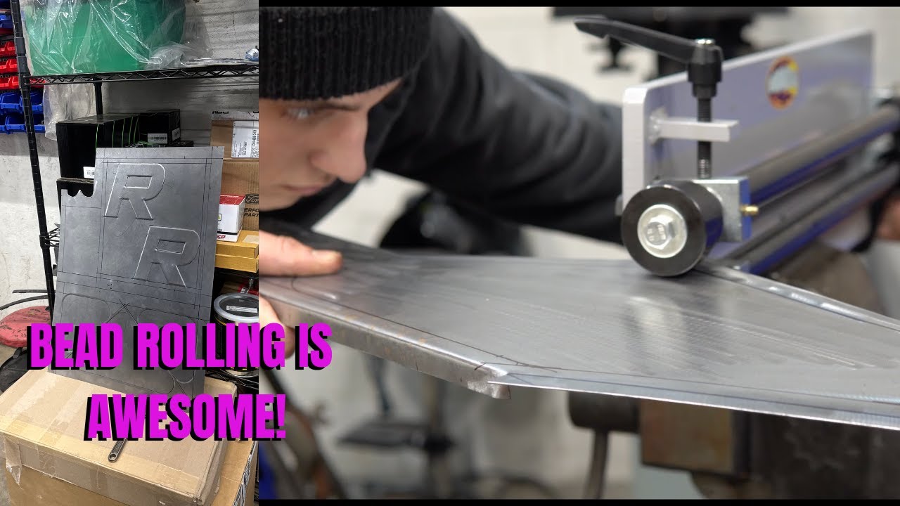 Learning how to BEAD ROLL Sheet Metal! - YouTube