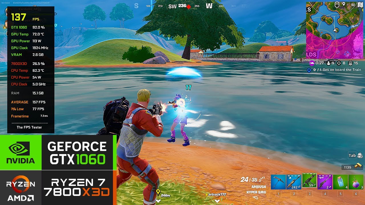 Fortnite Chapter 5 Season 1 Performance Mode | GTX 1060 l 1440p - YouTube