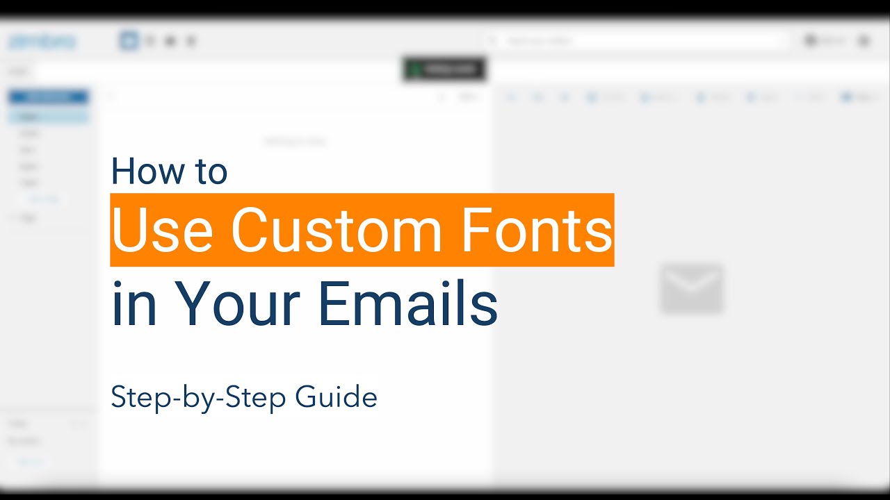 How to Use Custom Fonts in Your Emails: Step-by-Step Guide - YouTube