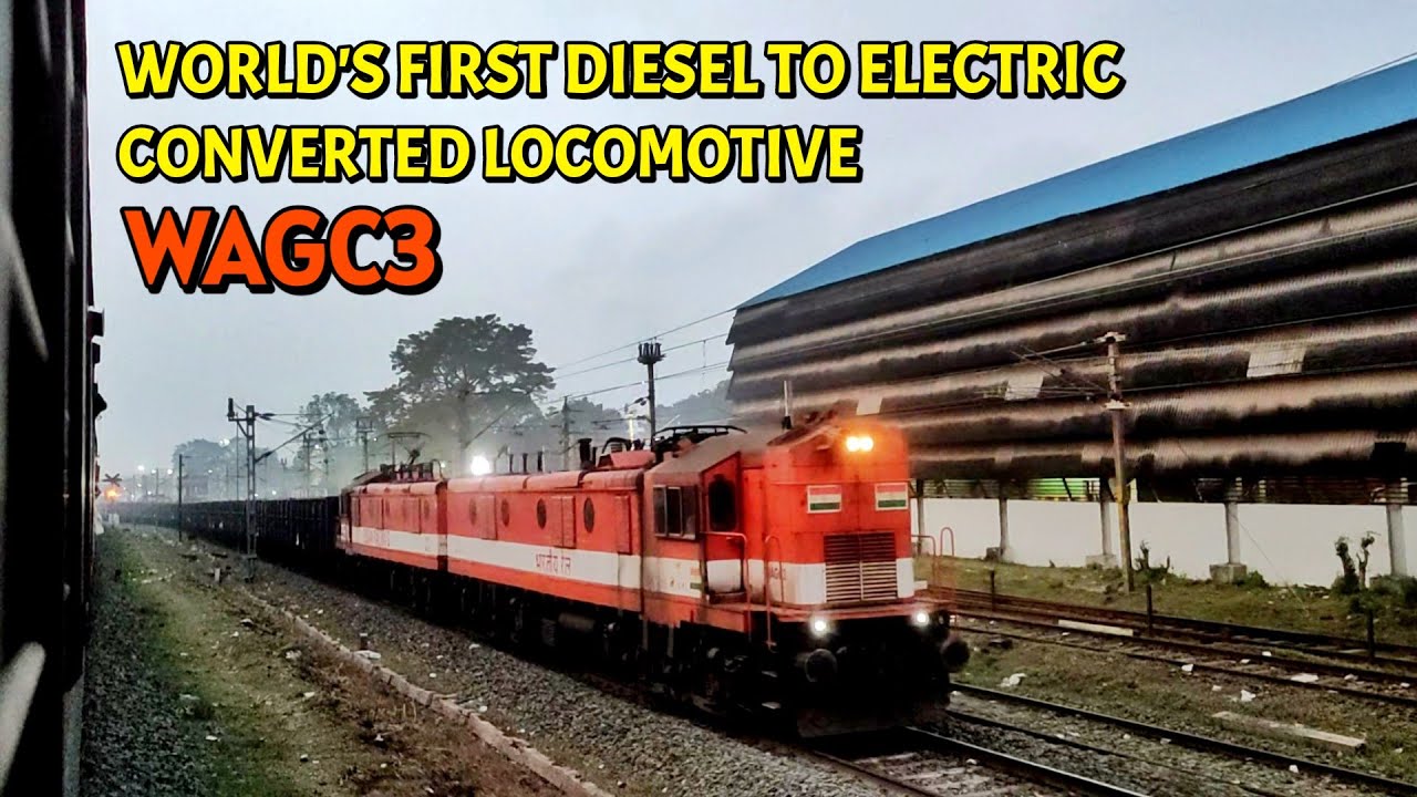 Very Rare 😱 World's First DIESEL to ELECTRIC CONVERTED LOCOMOTIVE WAGC3 ...