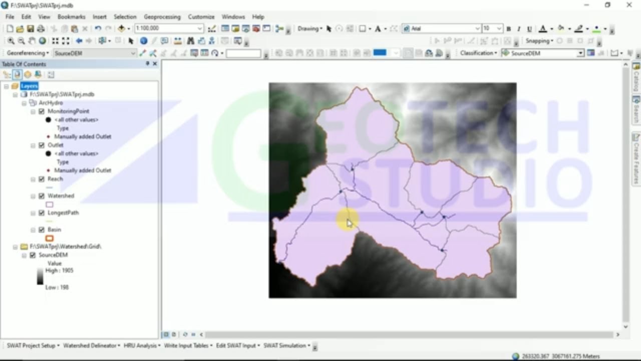 LULC Text File Preparation || Project Setup || Watershed Delineation ...
