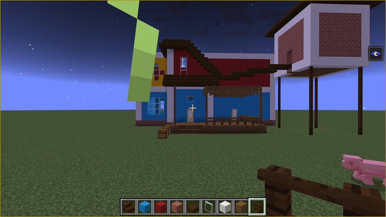 minecraft hello neighbor custom house! [FLOOR 1] - YouTube