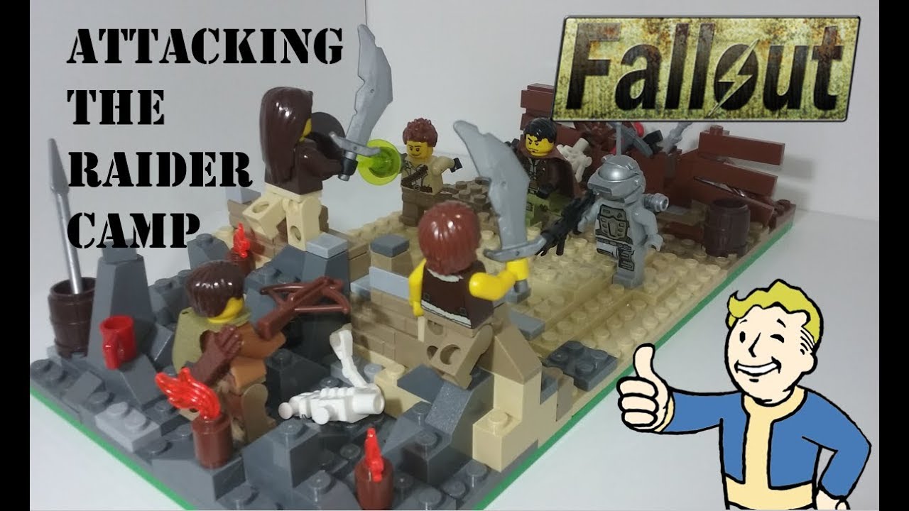 Attacking The Raider Camp | Fallout 4 in LEGO - YouTube