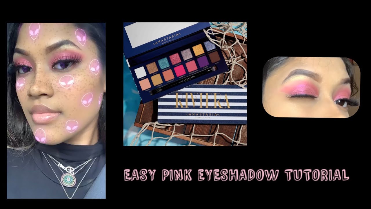 EASY Pink Eyeshadow Tutorial - YouTube