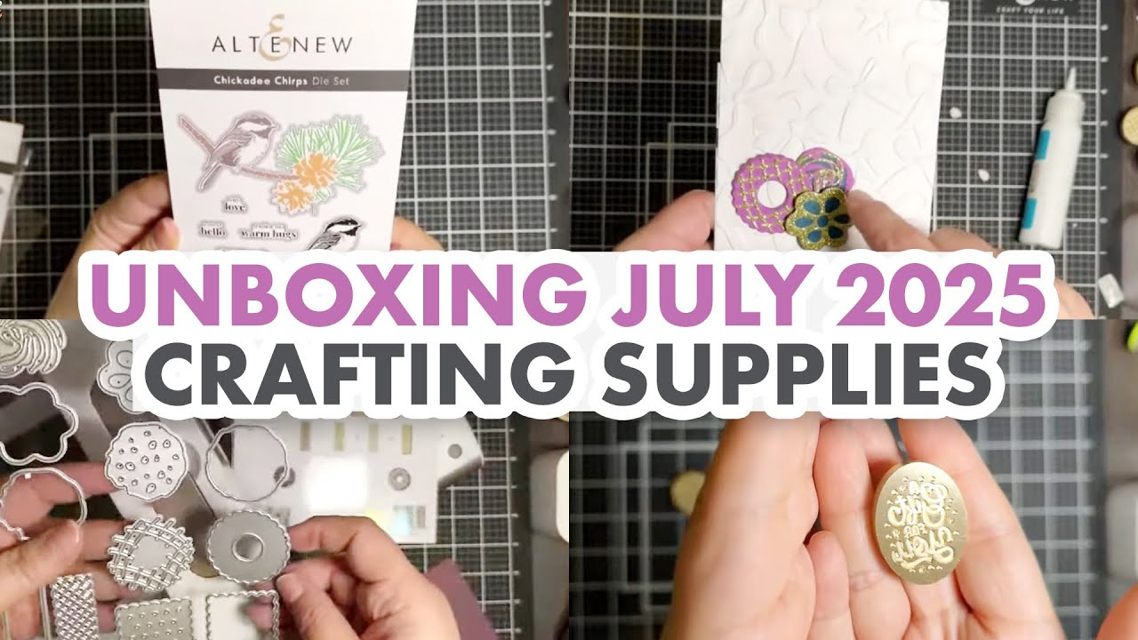 LIVE! A Closer Look at the July 2025 Crafting Supplies - Unboxing ...