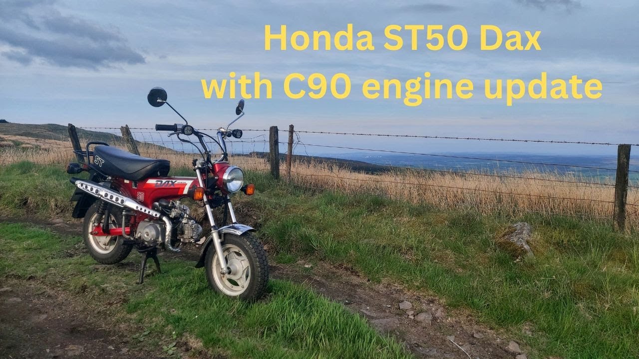Honda ST50 Dax update after conversion with C90 engine. - YouTube