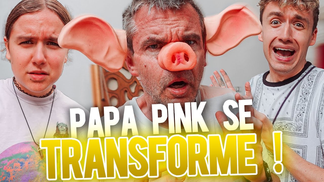 PAPA PINK SE TRANSFORME EN COCHON PIGGY ! - YouTube