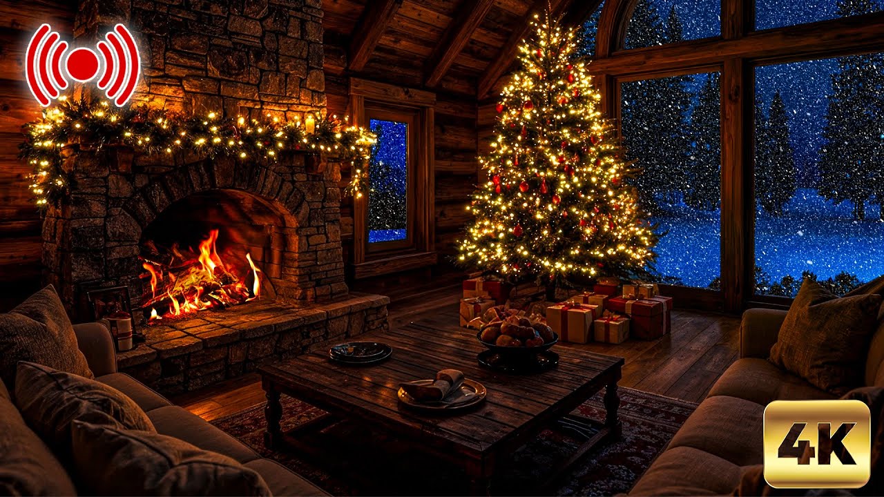 Soothing Christmas Ambience 🎄Instrumental Christmas Music With ...