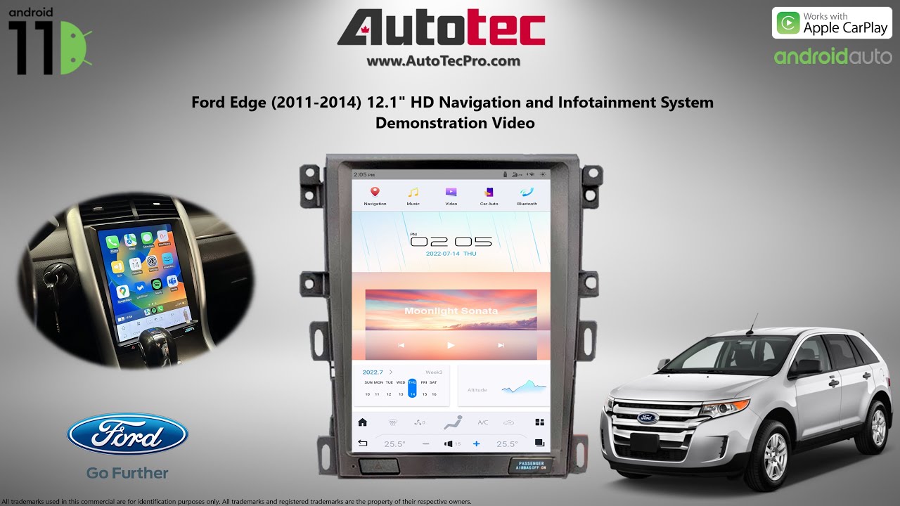 Ford Edge (2011 – 2014) 12.1″ HD Navi. & Infotainment System | CarPlay ...