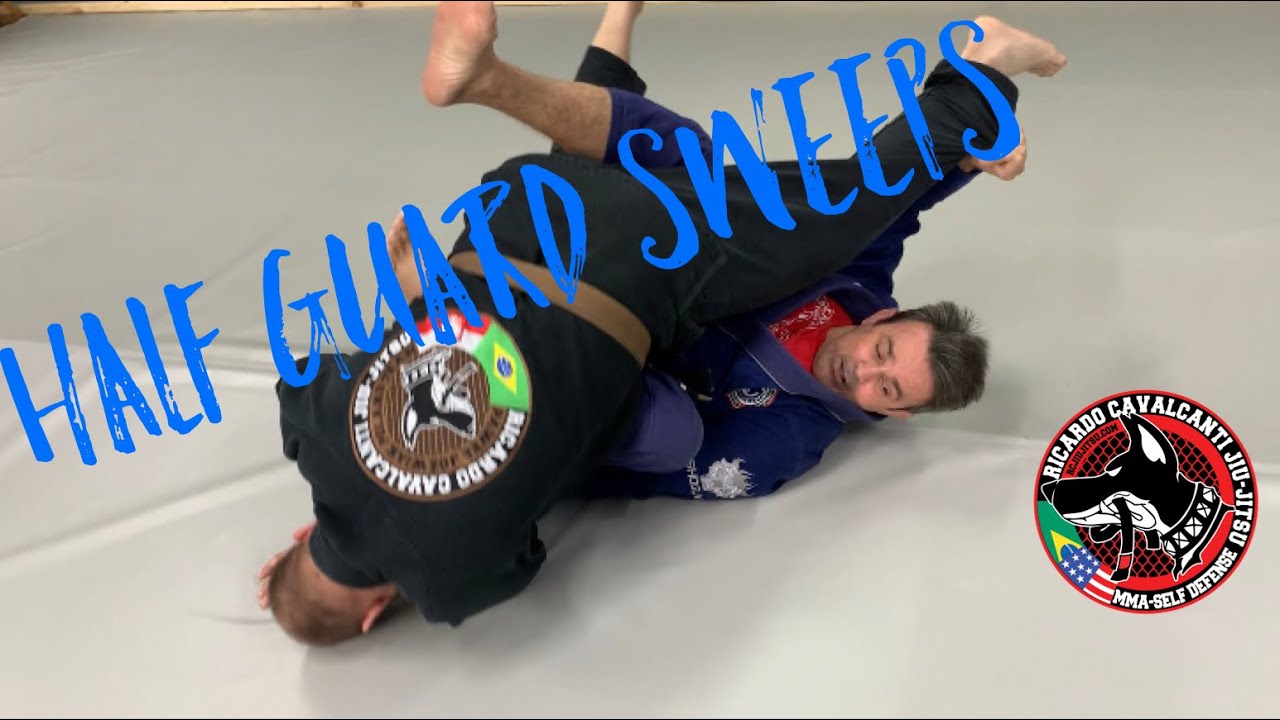 Half guard sweeps - YouTube