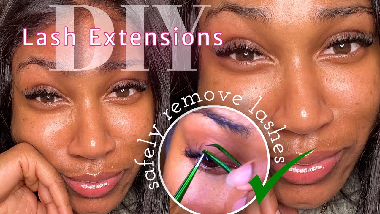 How To: Safely Remove Overgrown Lash Extensions | 15mm D Curl Cat Eye ...