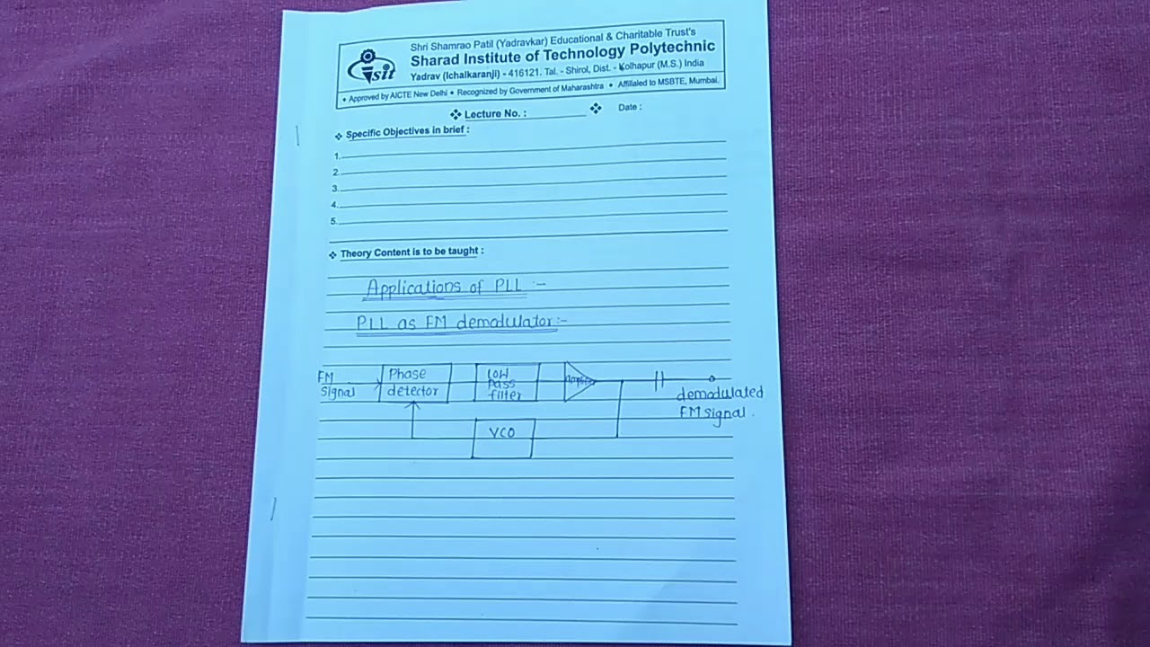 Applications Of PLL & IC 565 - YouTube