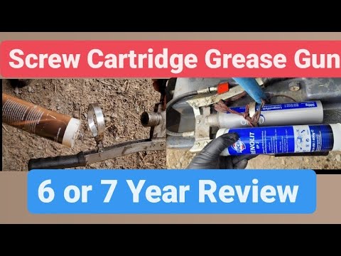 Screw on Grease cartridge grease gun review after 6 or 7 years use ...