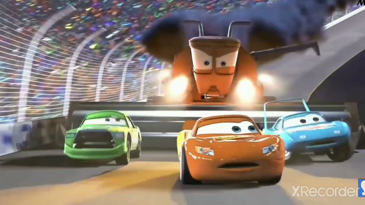 Cars 1 Lightning McQueen's Nightmare But McQueen Is Orange - YouTube