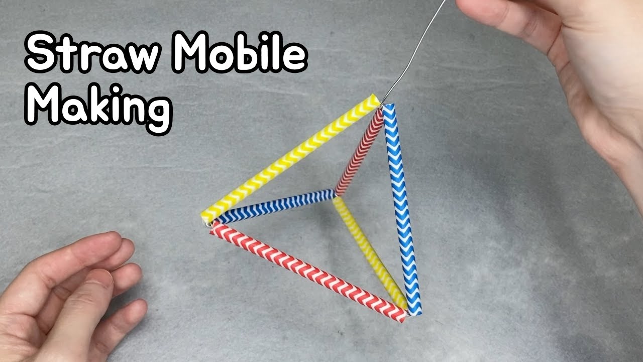 Build With Straws Pyramid Himmeli: Geometric Home Decor The House
