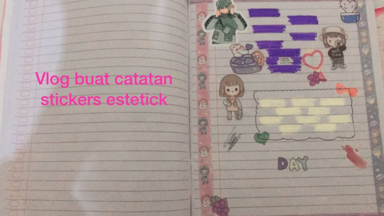 Membuat catatan stickers astetick @justt_raraa - YouTube