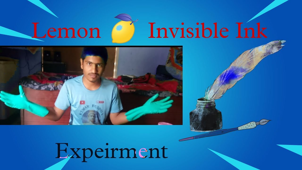 LEMON JUICE INVISIBLE INK | KUMAR BUDDHA KE EXPERIMENT | INVISIBLE INK ...