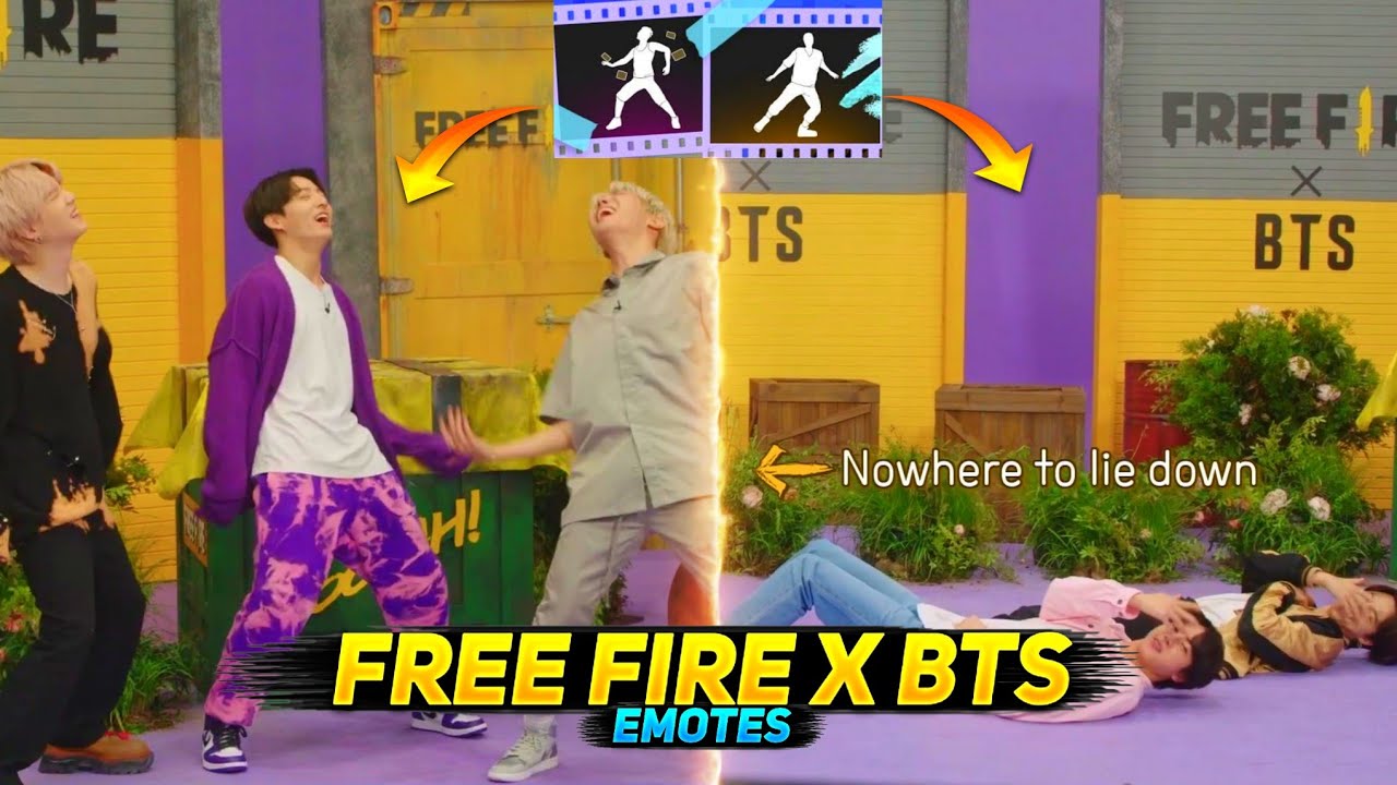 Free Fire X BTS Show Series | New Exclusive BTS Emotes🔥| Fire Ball ...