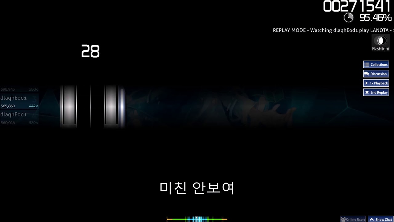 OSU! Mania - FlashLight를 켜고 변속곡을 하면 어떻게 될까? - YouTube