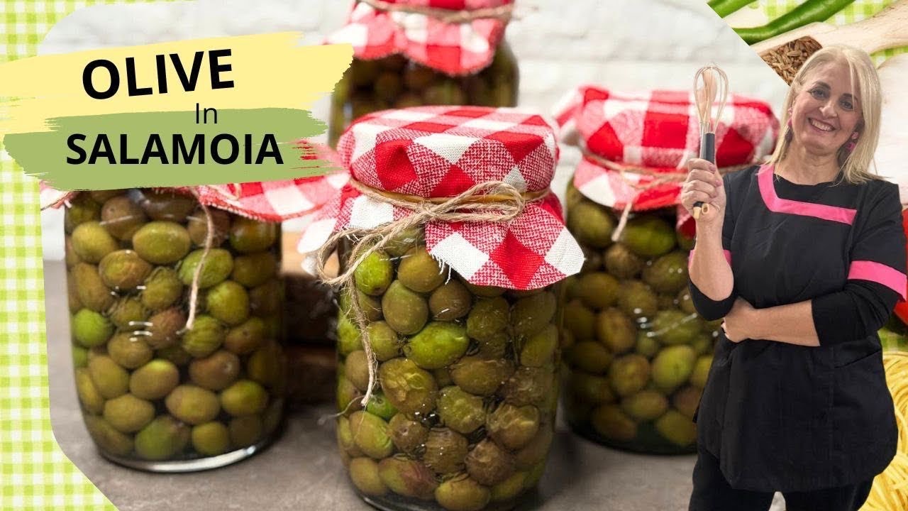 OLIVE IN SALAMOIA METODO CLASSICO-ANTICA RICETTA CALABRESE - YouTube