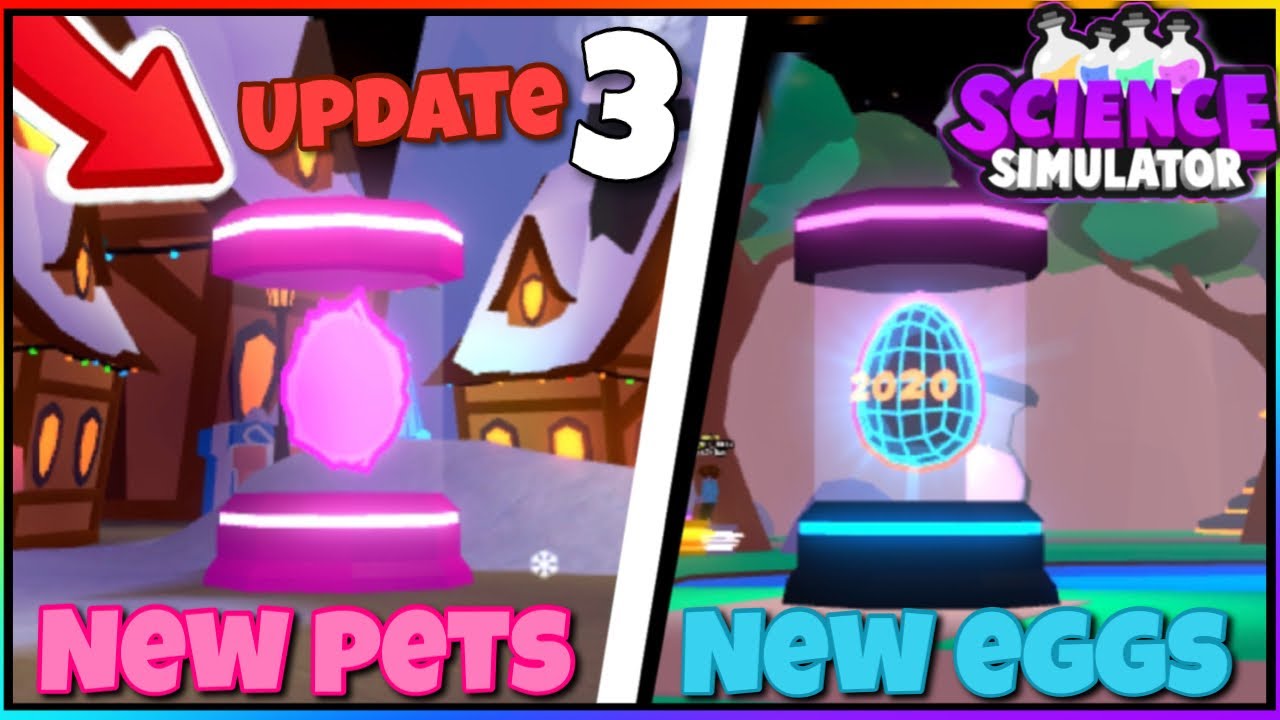 Update 3! New Eggs and Secret pets! Science Simulator [ROBLOX] - YouTube