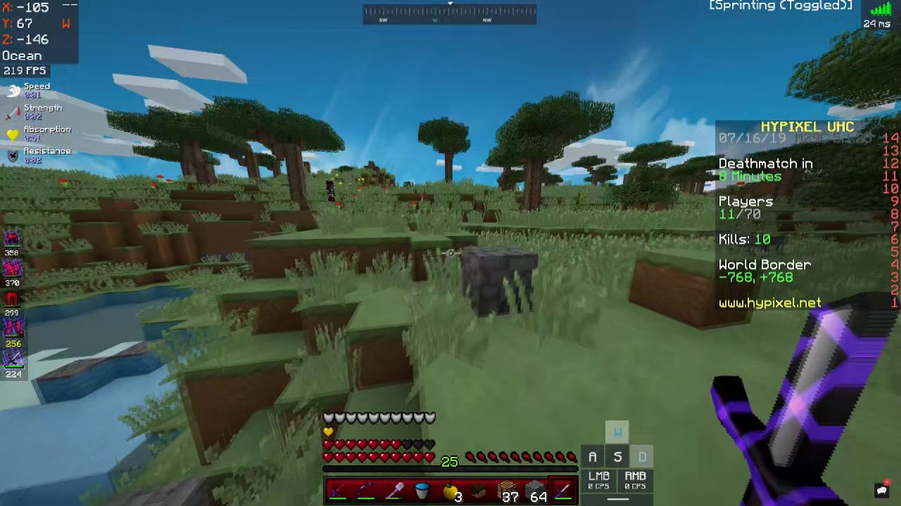 How to rush sharpness 3 fire dragon sword in Hypixel UHC - YouTube
