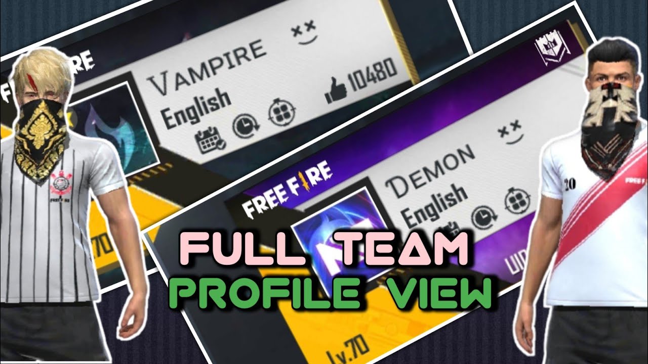 TEAM LH 👽FULL TEAM PROFILE VIEW || FREE FIRE. - YouTube