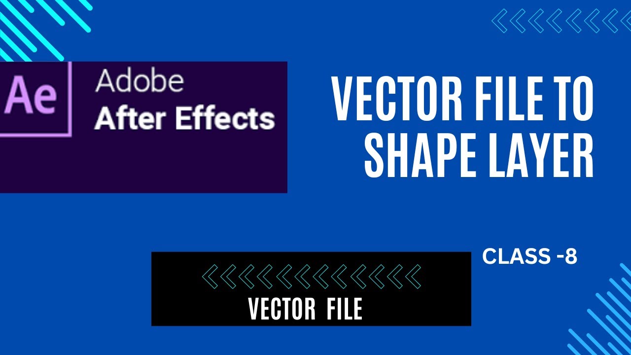 Create Shape Layer in After Effects from Illustrator Vector File # ...