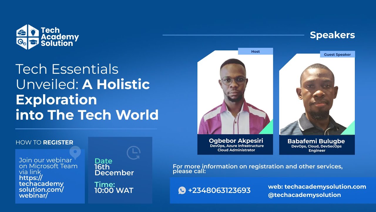 Tech Essentials Unveiled:: A Holistic Journey into The Tech World - YouTube