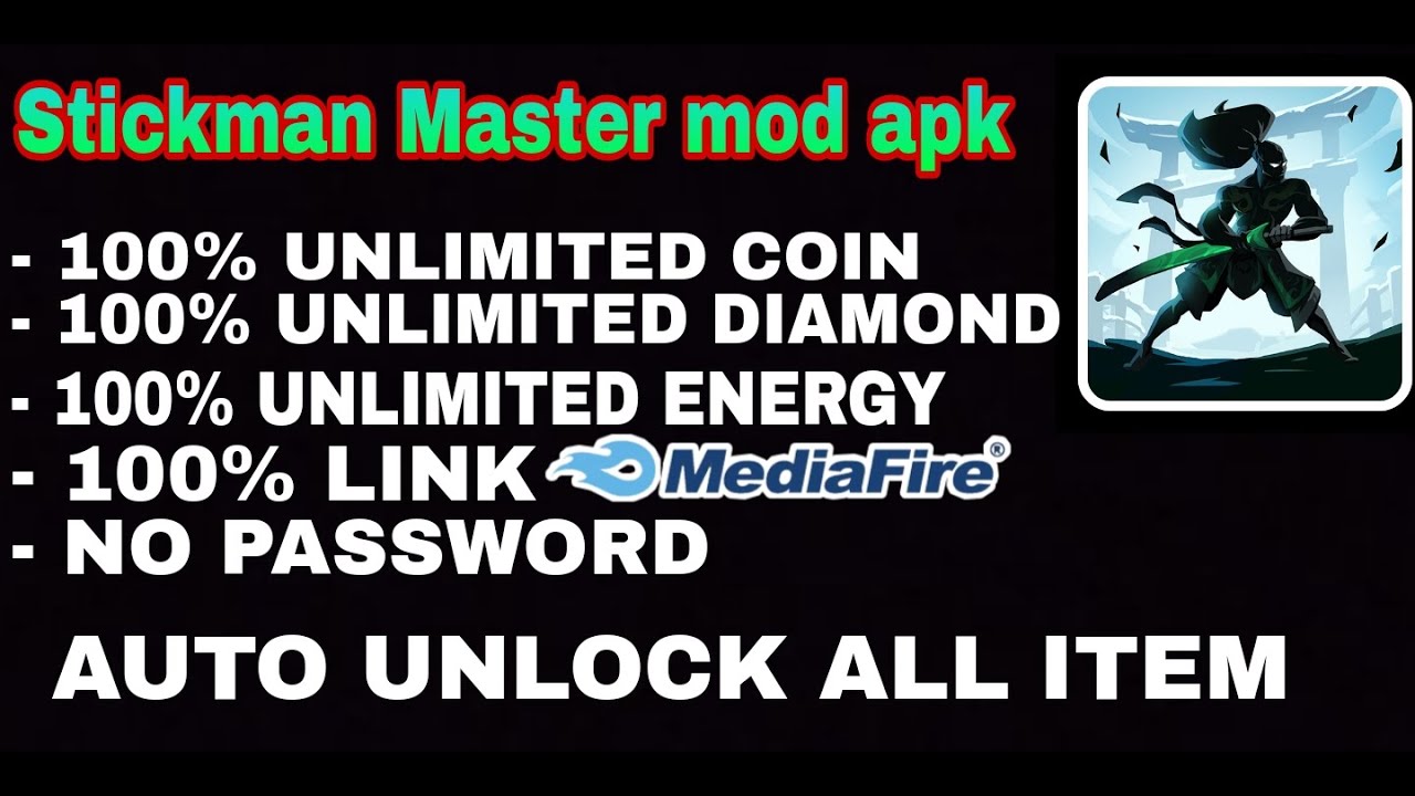 Stickman Master Mod Apk || LINK MEDIAFIRE || - YouTube