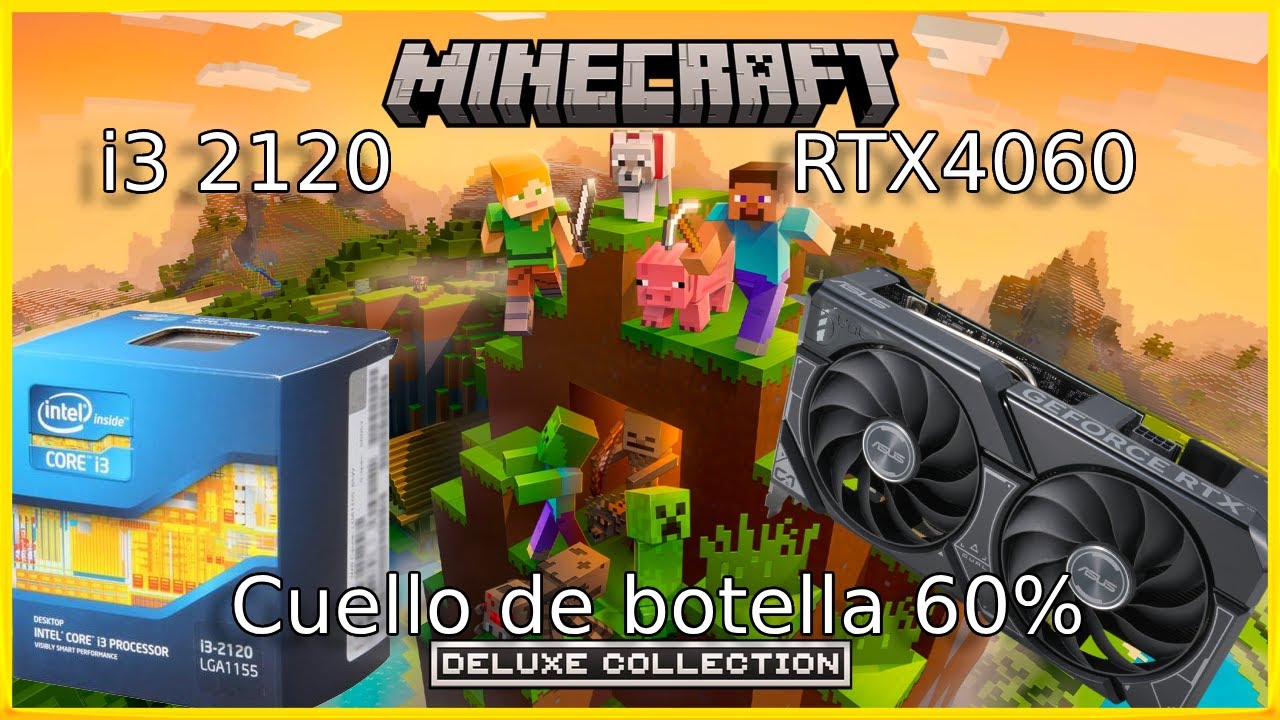 Minecraft Java- Testeo de rendimiendo Haciendo Cuello de botella a una ...