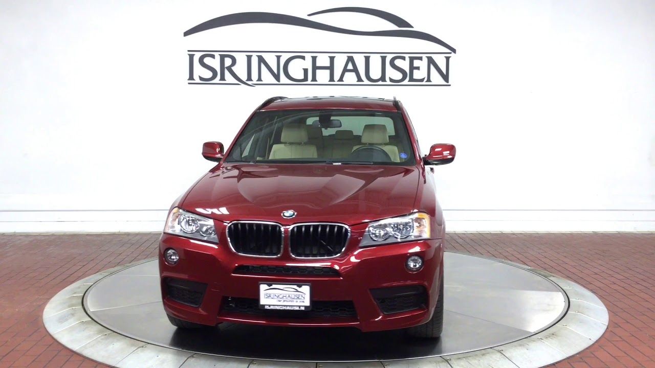 2013 BMW X3 xDrive28i in Vermillion Red Metallic - 14335 - YouTube