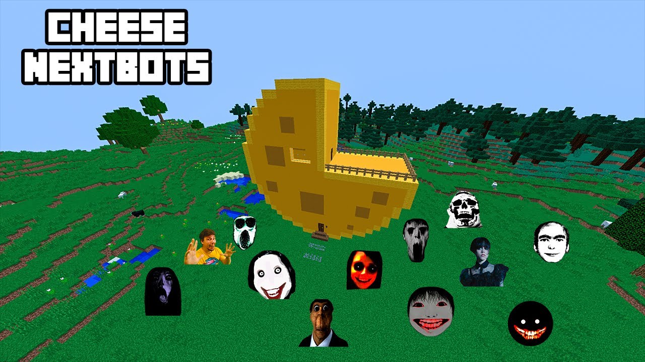 SURVIVAL CHEESE HOUSE WITH 100 NEXTBOTS in Minecraft - Gameplay ...