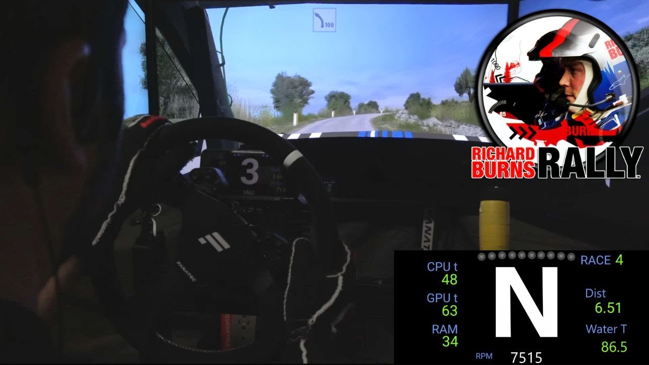 Richard Burns Rally Hyundai I20 R5 SIMHUB Dashboard Triple Screen CSL ...