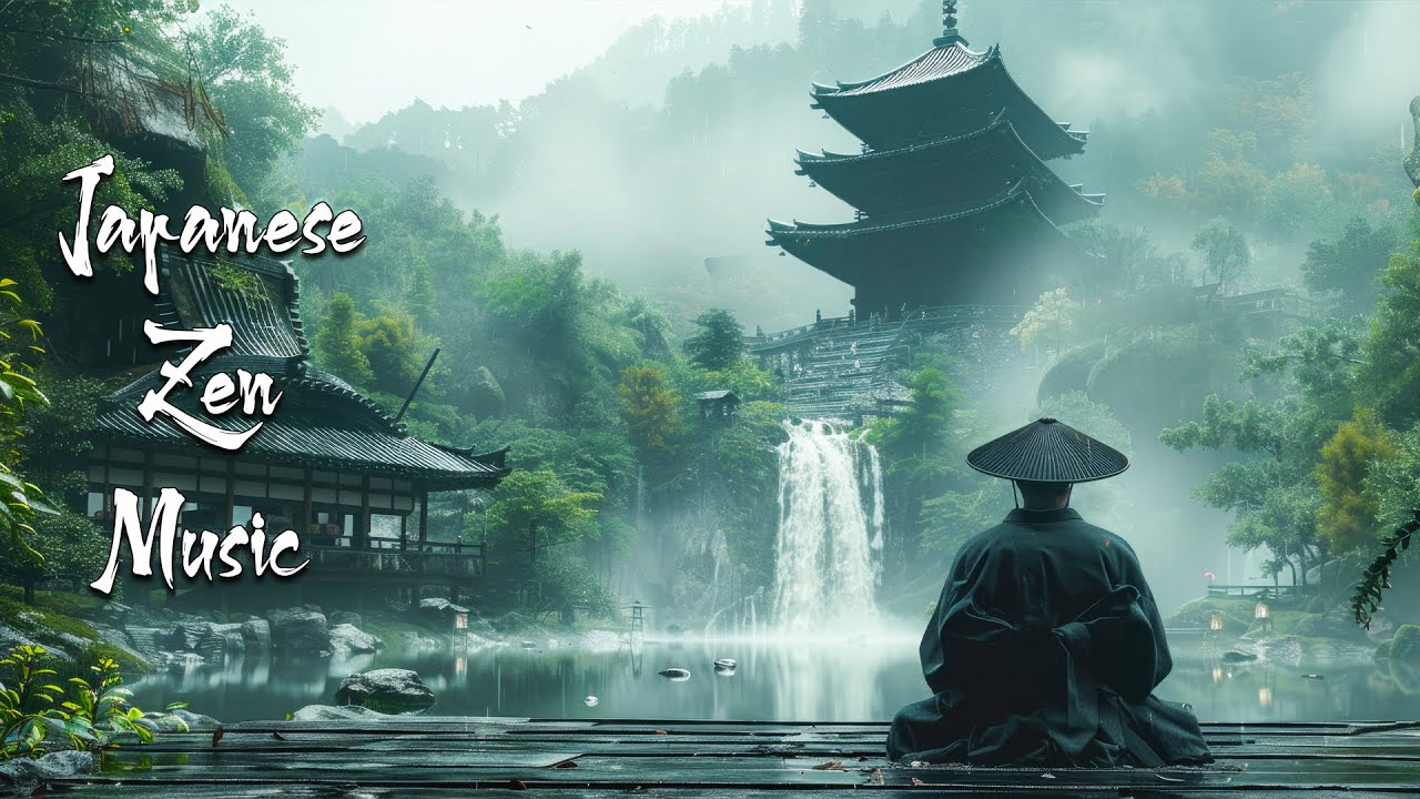 Zen in the Rain - Japanese Flute Music Meditation, Healing, Deep Sleep ...