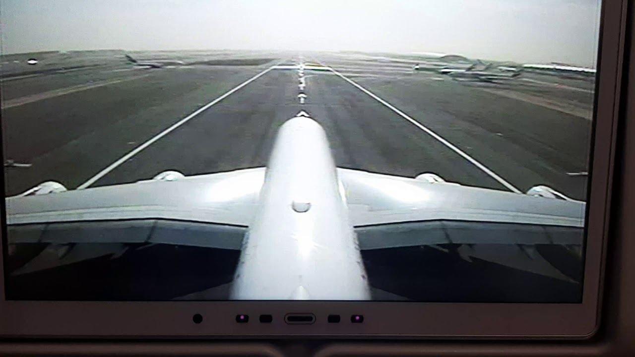 Airbus A380 live take off . On board cameras - YouTube
