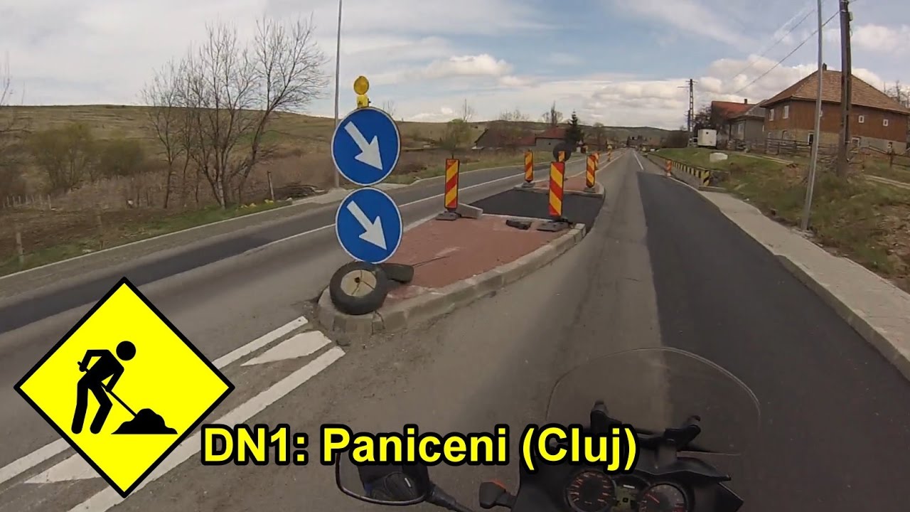 Status lucrari DN1 - sat Paniceni, jud. Cluj (16.04.2017) - YouTube