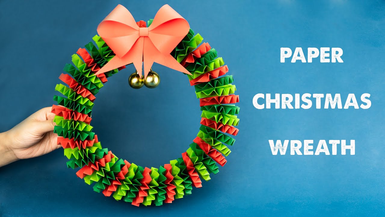 3D Paper Christmas Wreath - Christmas Decoration Ideas - Home Decor ...