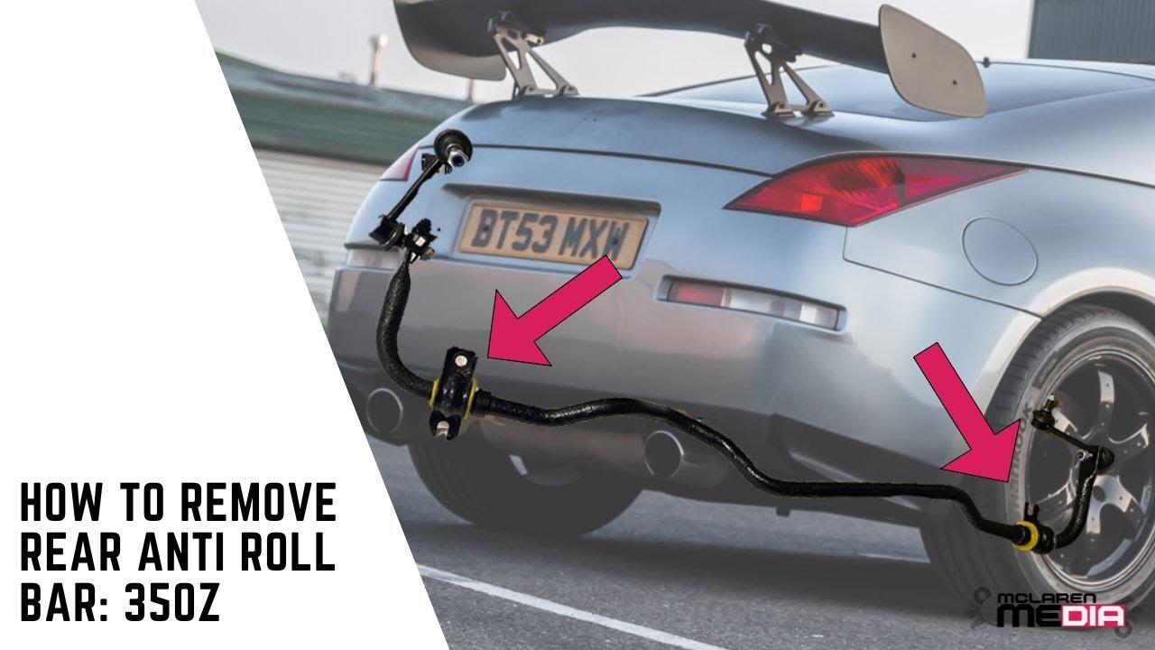 How to Remove Nissan 350z Rear Anti Roll Bar - YouTube