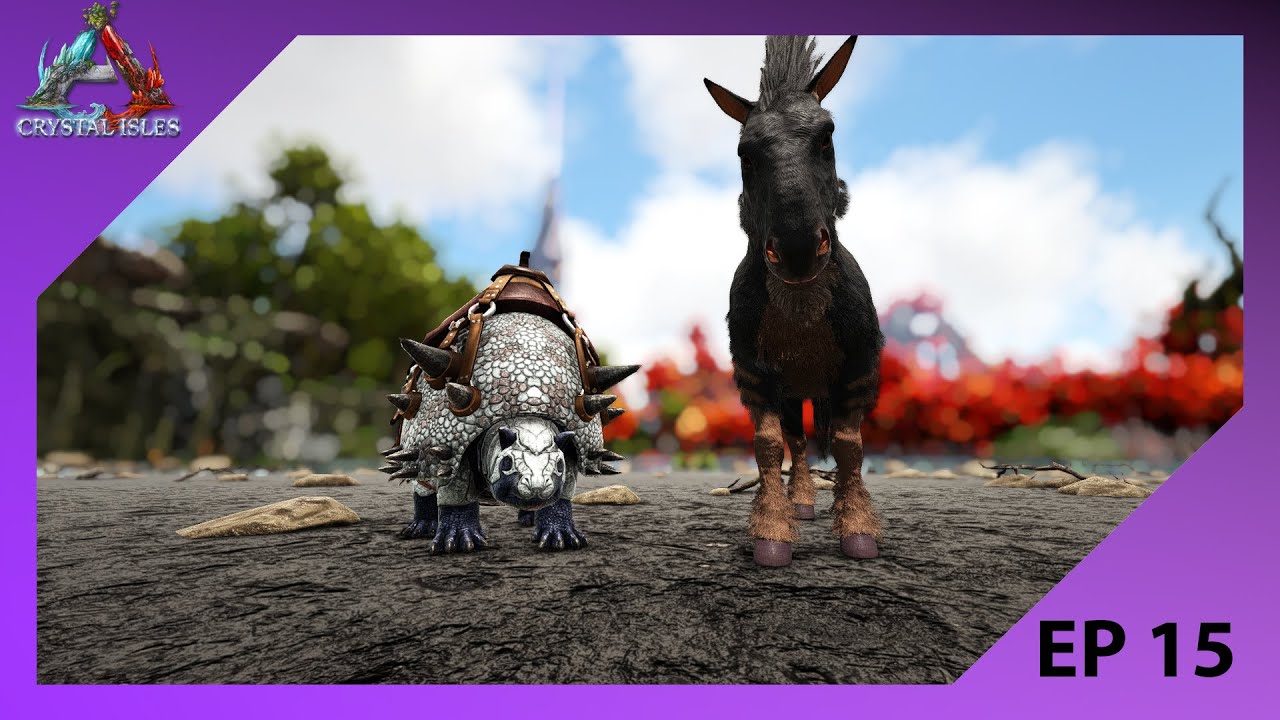 EQUUS AND DOEDICURUS TAMING! - Ark: Crystal Isles [EP 15] - YouTube