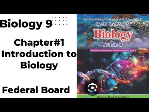 Introduction to biology chap # 1 |Federal Board new book | biology ...